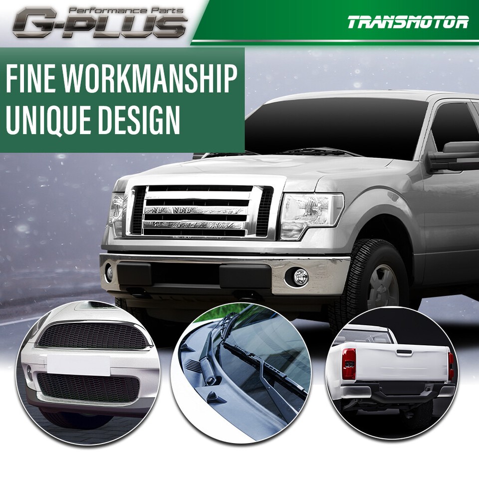 Fit For 2009-2014 Ford F150 Rocker Panels and Cab Corners 4 Dr Crew Cab