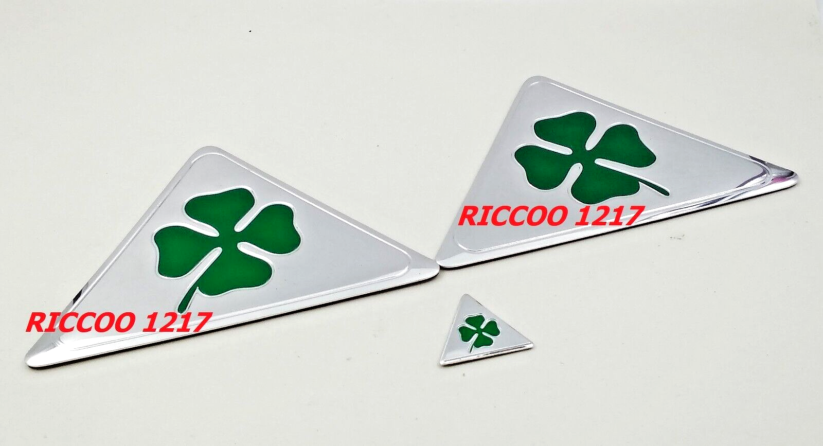 Clover leaf badges for Alfa Romeo x 4 Gulia QV Italian Cars alloy ...