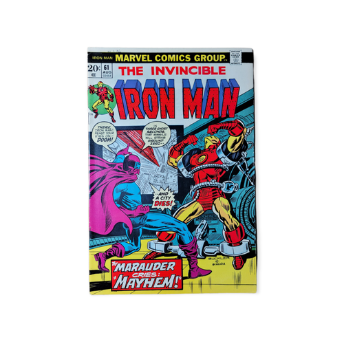 IRON MAN 61 MASKED MARAUDER- MARVEL- 1973 FN+ - VF- RAW VINTAGE COMIC ...