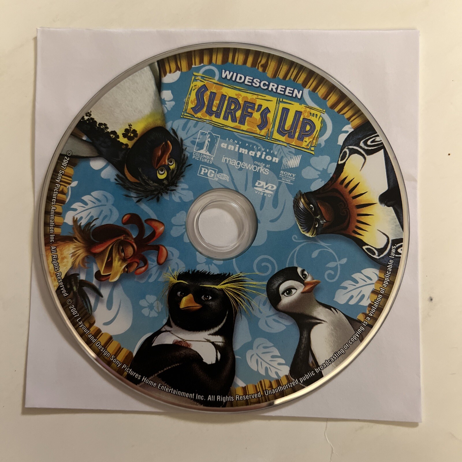 Surf's Up (DVD, 2007) Disk Only 43396177468 | eBay