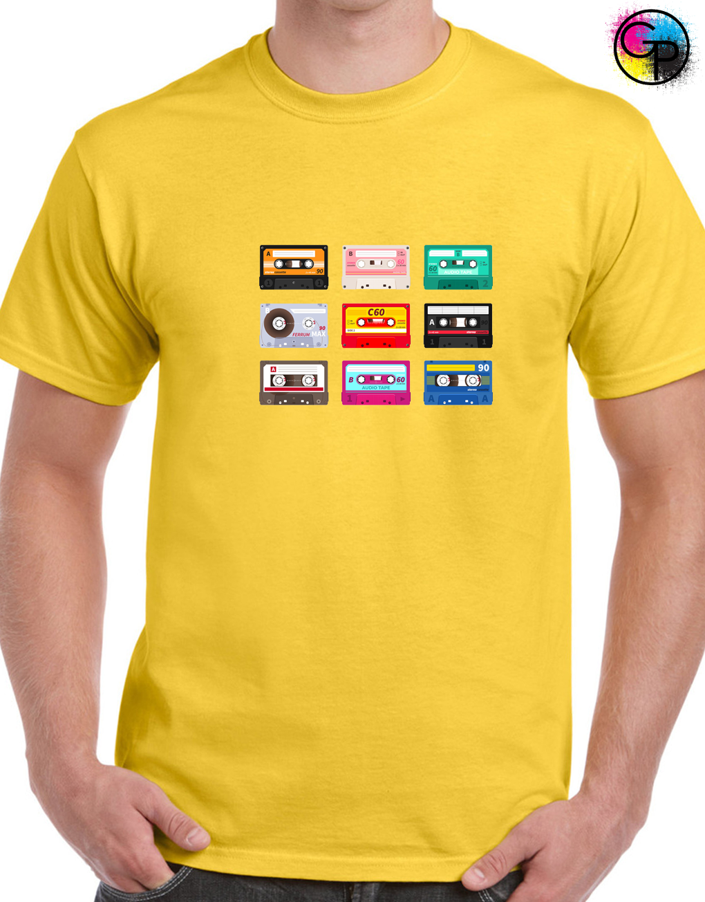 RETRO CASSETTES MENS T SHIRT RETRO MUSIC CLASSIC DJ VINYL MUSICIAN COOL ...
