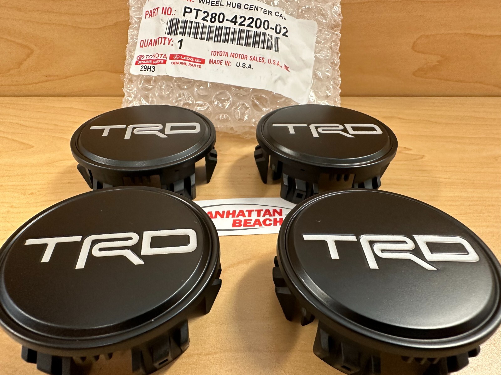 RAV4 TRD WHEEL CENTER CAP SET OF 4 GENUINE TOYOTA PT280-42200-02 | eBay