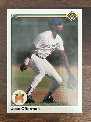 1990 Upper Deck Rookie RC #46 Jose Offerman Los Angeles Dodgers ...