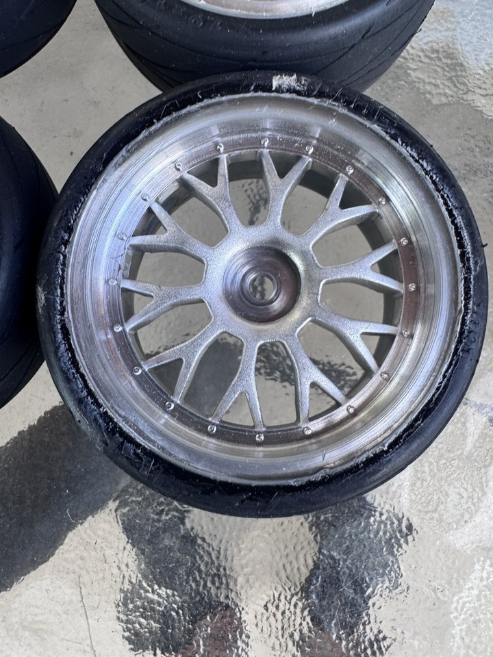 PROLINE 1/10 On Road RC Touring Car TIRES AND RIMS: 4 PCs Wheels Pre ...