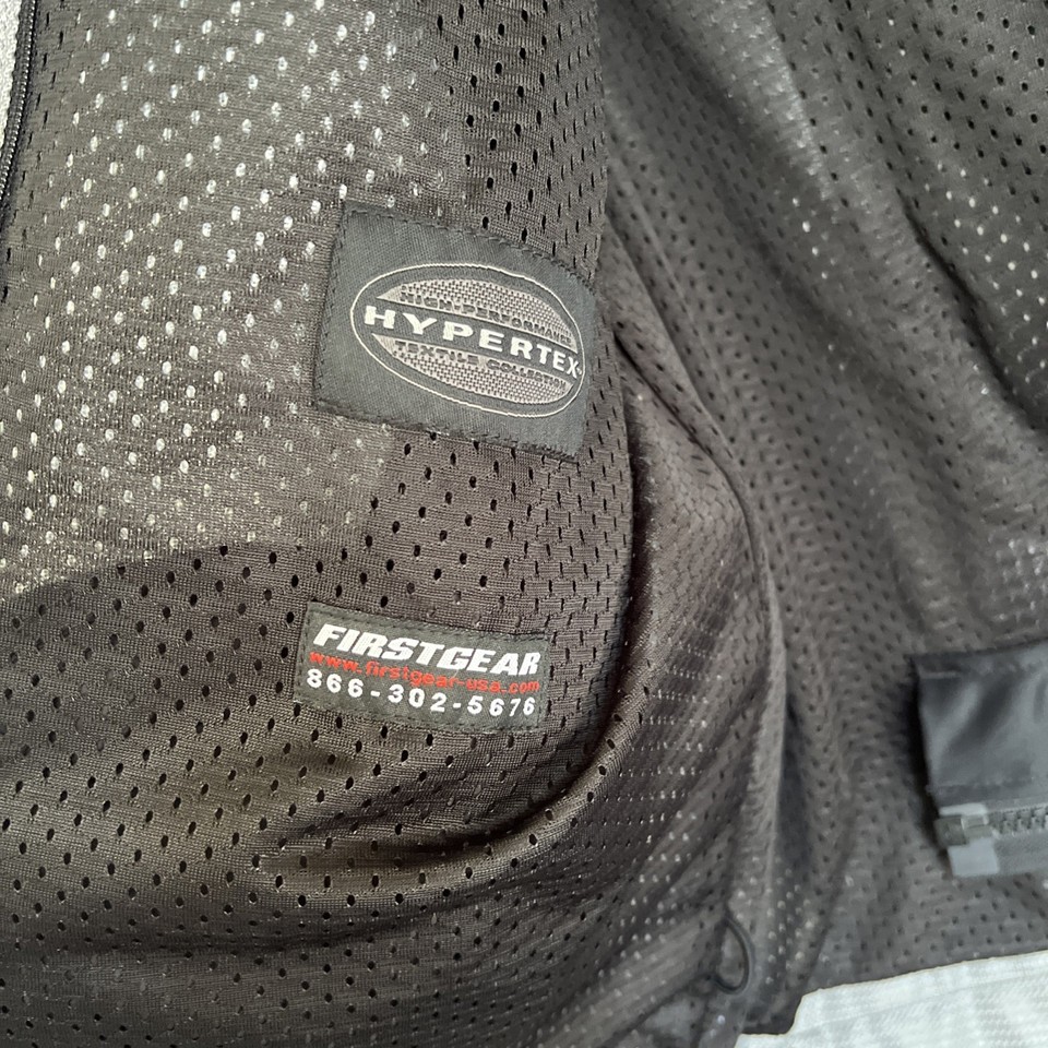First Gear Men's Hypertex Mesh-Tex II Motorcycle Jacket Size Medium ...