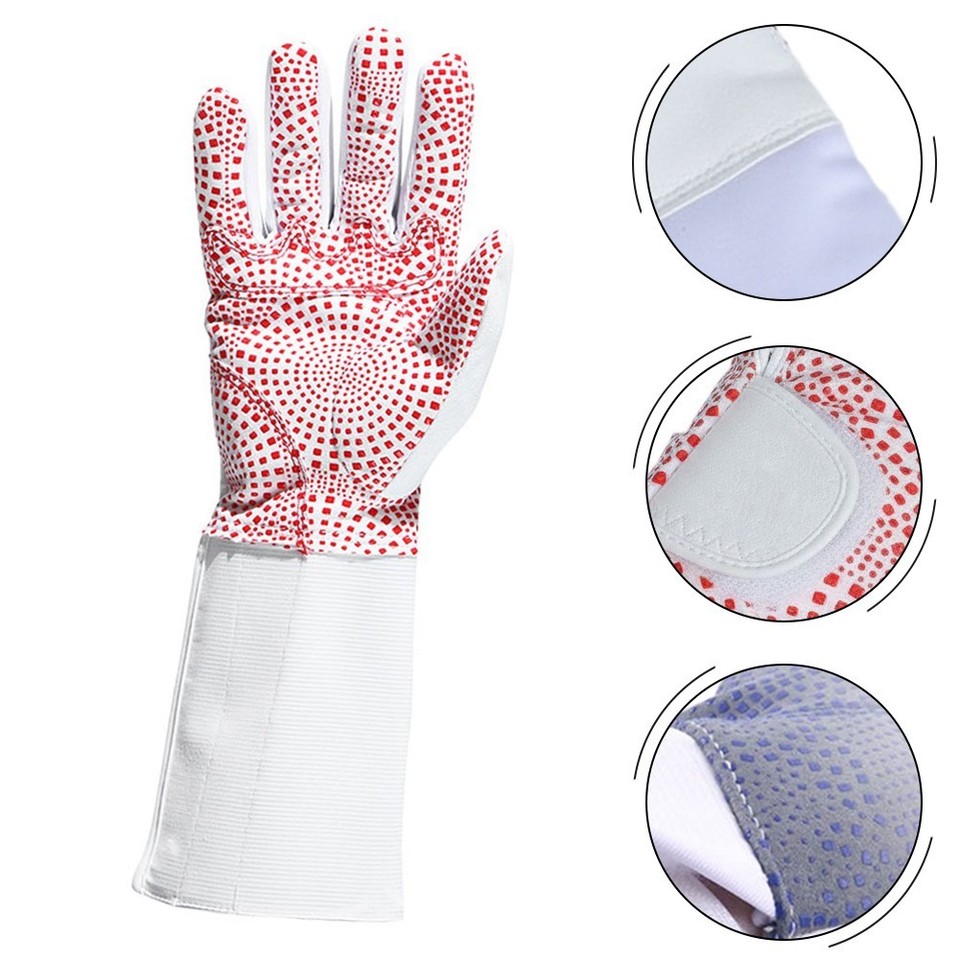 Fencing Gloves Non-slip Palm Machine Wash Cold Right Hand Option For ...