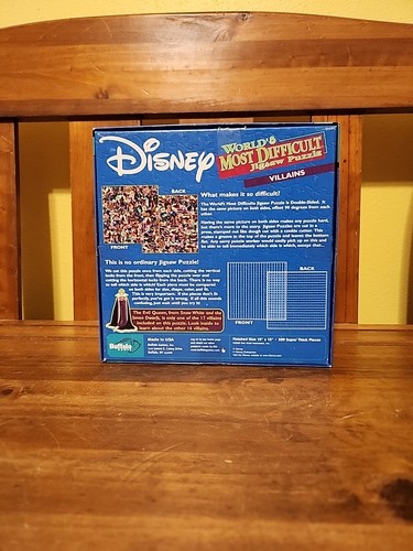 Disney World's Most Difficult Puzzle: Villains - 500 Piece Jigsaw ...