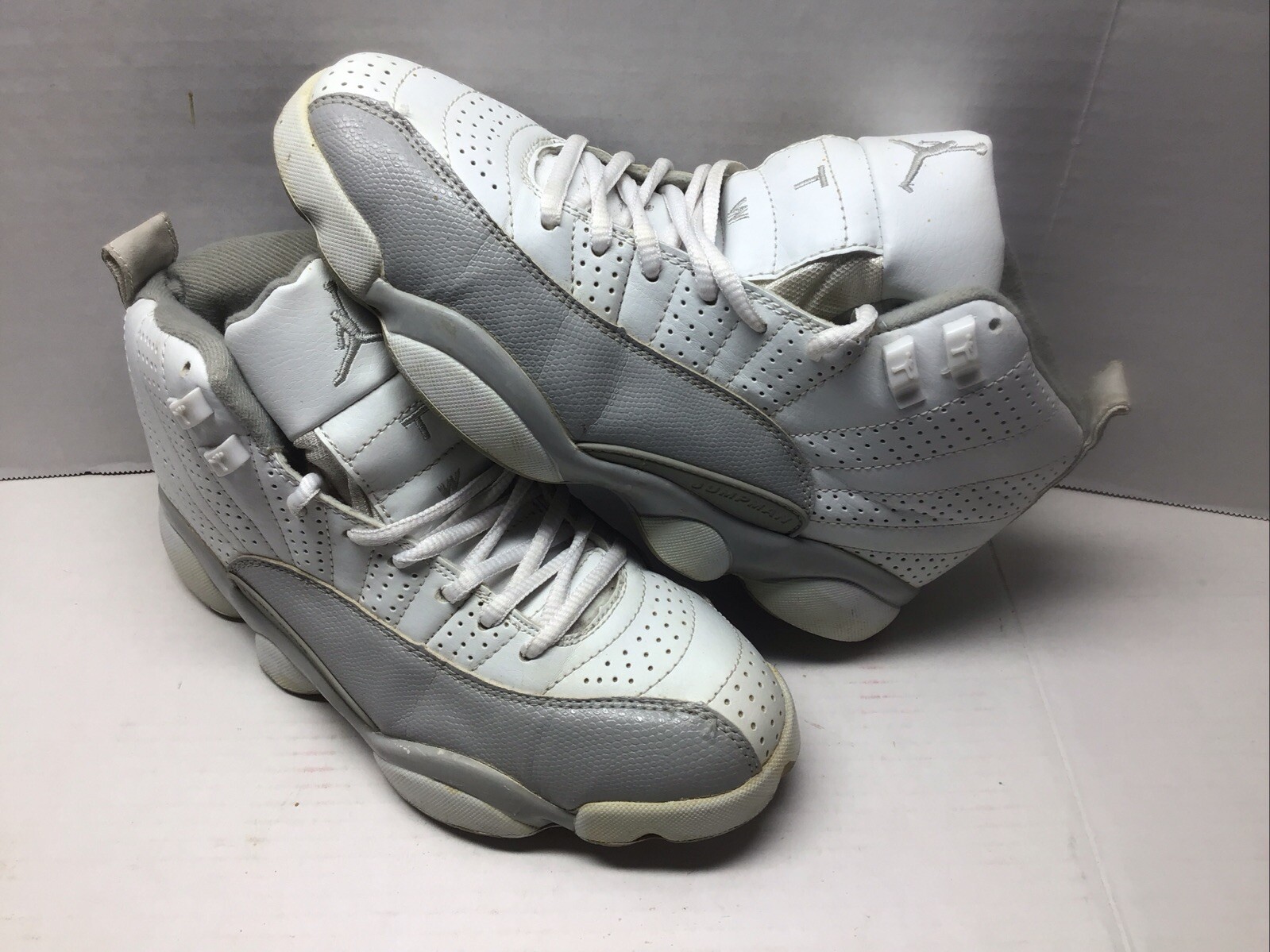 2010 Jordan 12 Rising Sun Jumpman Mid Top White & Li… - Gem