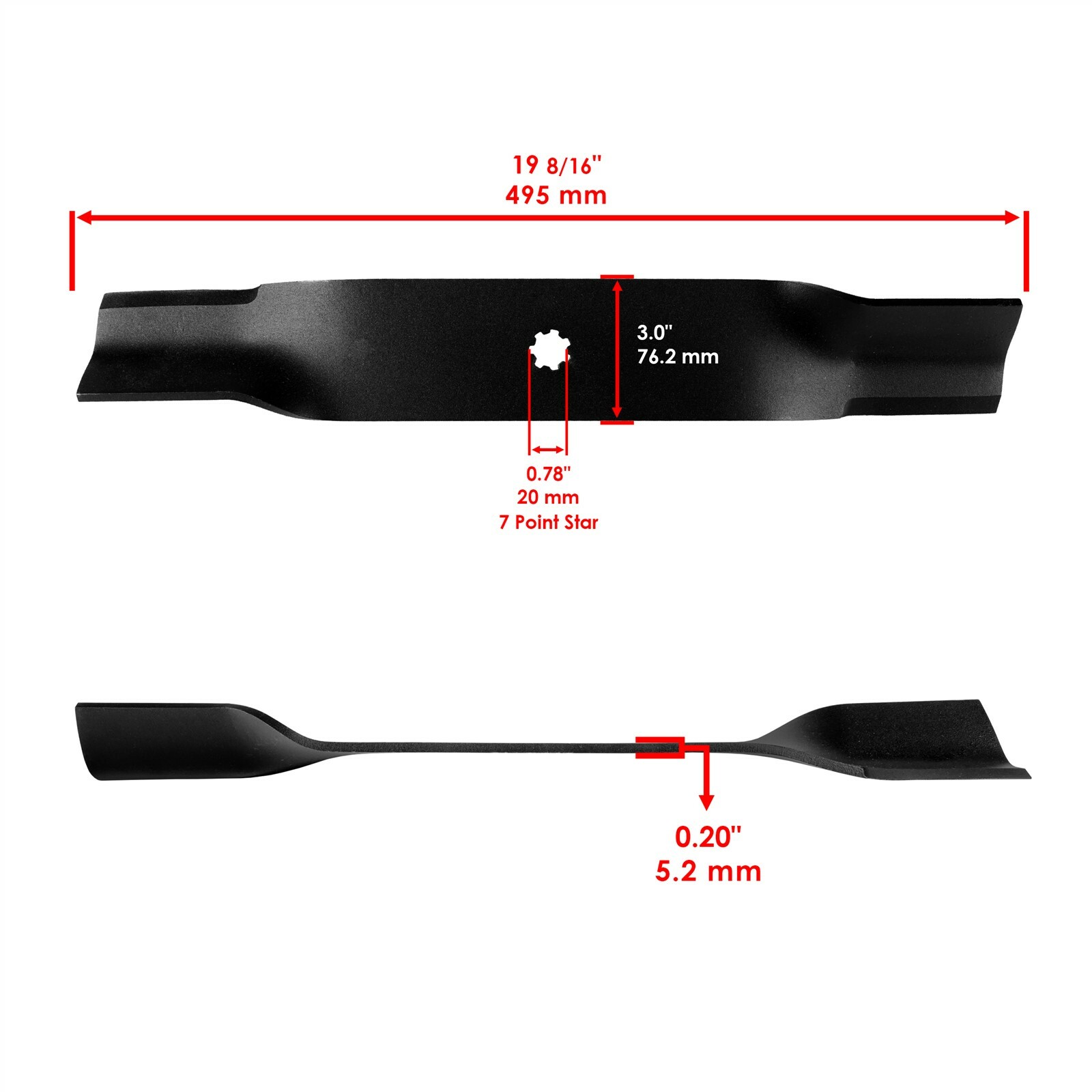 2 Blade Deck 38" fits John Deere LT150 LT155 LT160 LT166 LT180 AM141039 ...