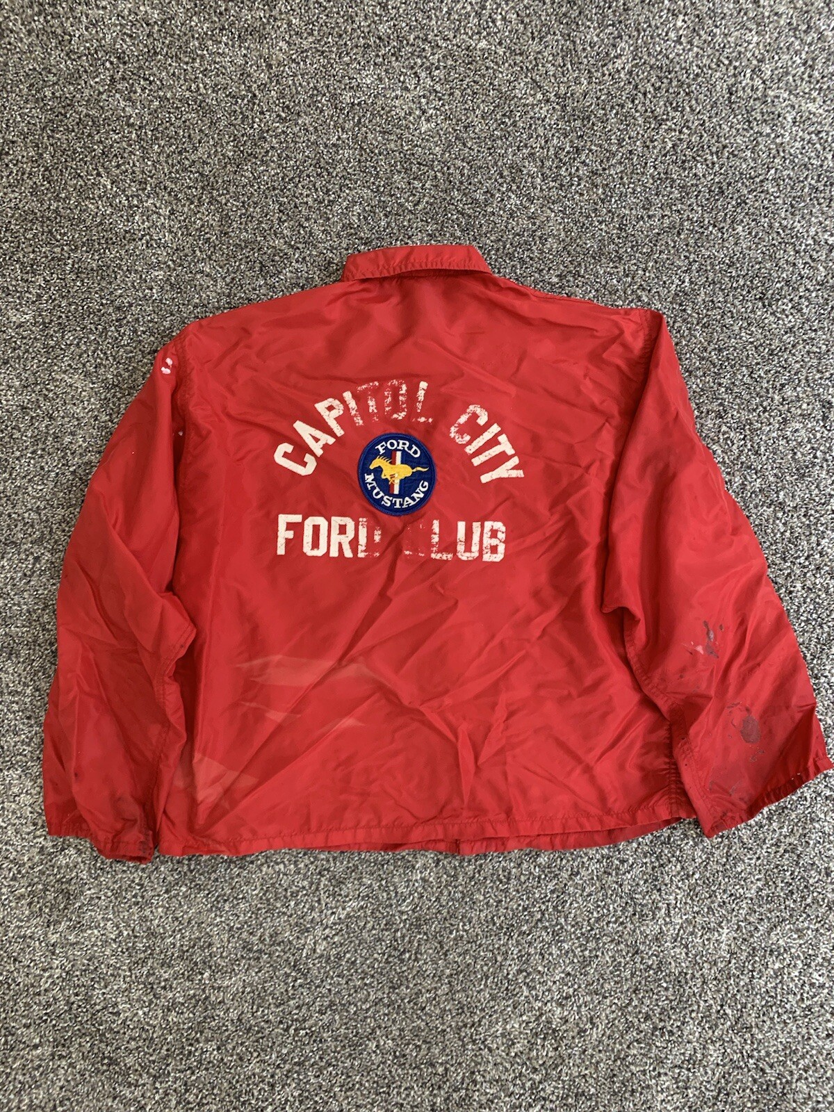 Vintage Ford Mustang Cobra Shelby Racing Jacket Sz XL… - Gem