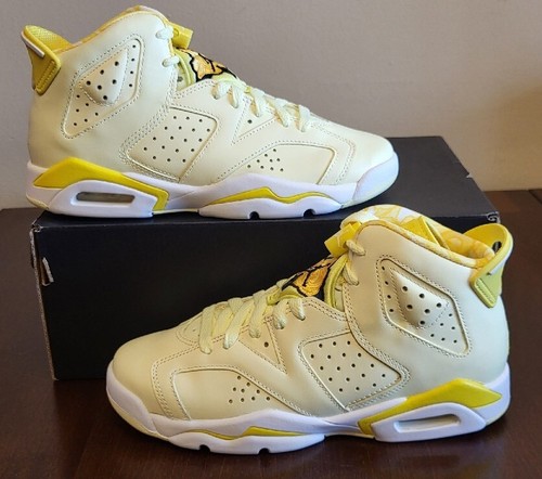 Air Jordan 6 Dynamic Yellow Floral GS - 2020 - 543390-800 - 4.5Y | eBay