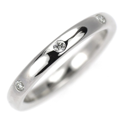 Van Cleef & Arpels Pt 950 Diamond Ring Tandlemon Etoile Size 47 - Auth ...