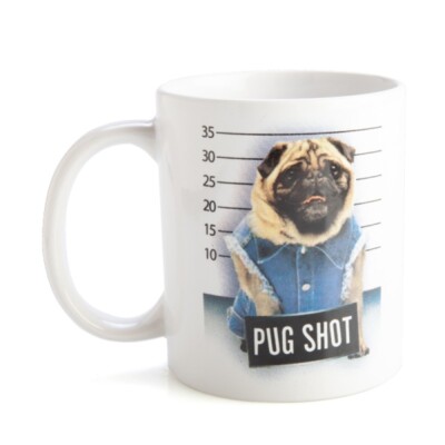 Pug Shot Novelty Dog Mug | eBay