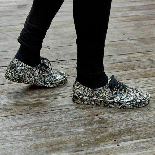 VANS MoMA X Jackson Pollock sneakers SZ 4.5 Shoes Camouflage Camo | eBay
