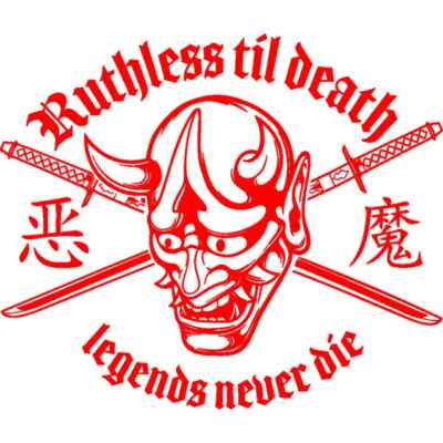 Ruthless Til Death Rear Window Decal Car Sticker Banner | eBay