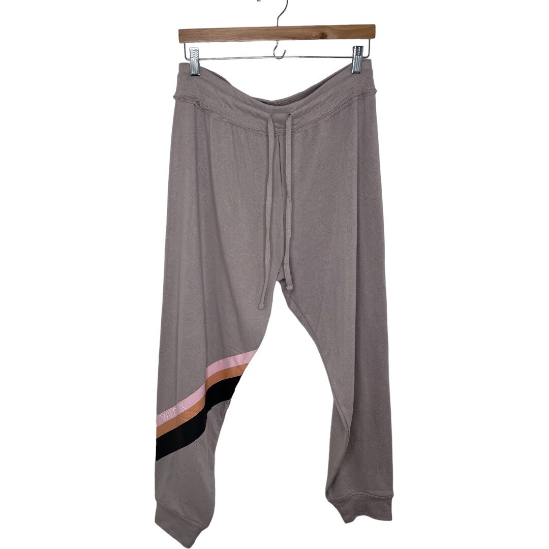 Wildfox Cosmic Relaxed Knit Joggers Sweats Atmosphere Color way Stripes ...