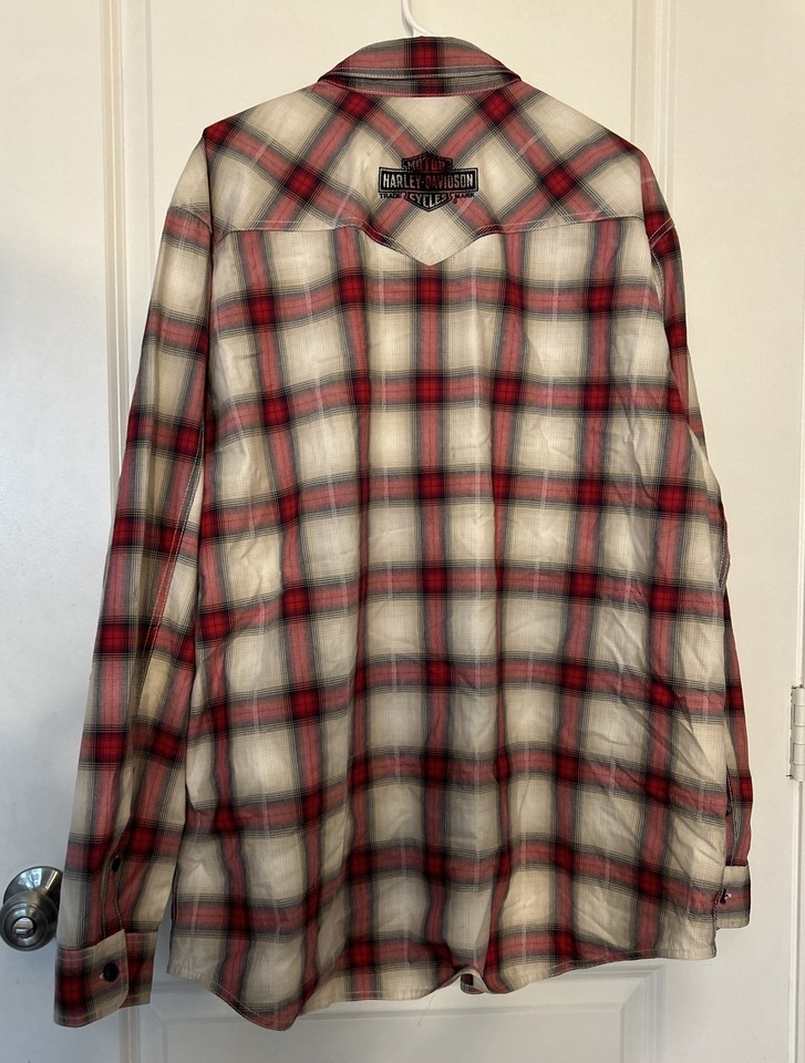 Harley-Davidson® Men's Freedom Long Sleeve Button Front Plaid Shirt ...