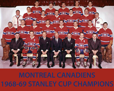 Montreal Canadiens 1968-69 Stanley Cup Champions - 8x10 Color Team ...