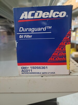 AC DELCO OIL FILTER AC011 - 19266361 | eBay Australia