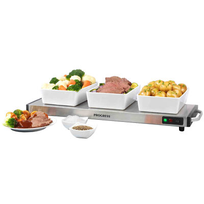 Progress Hot Plate Food Warmer Buffet Server Warming Tray Cordless ...