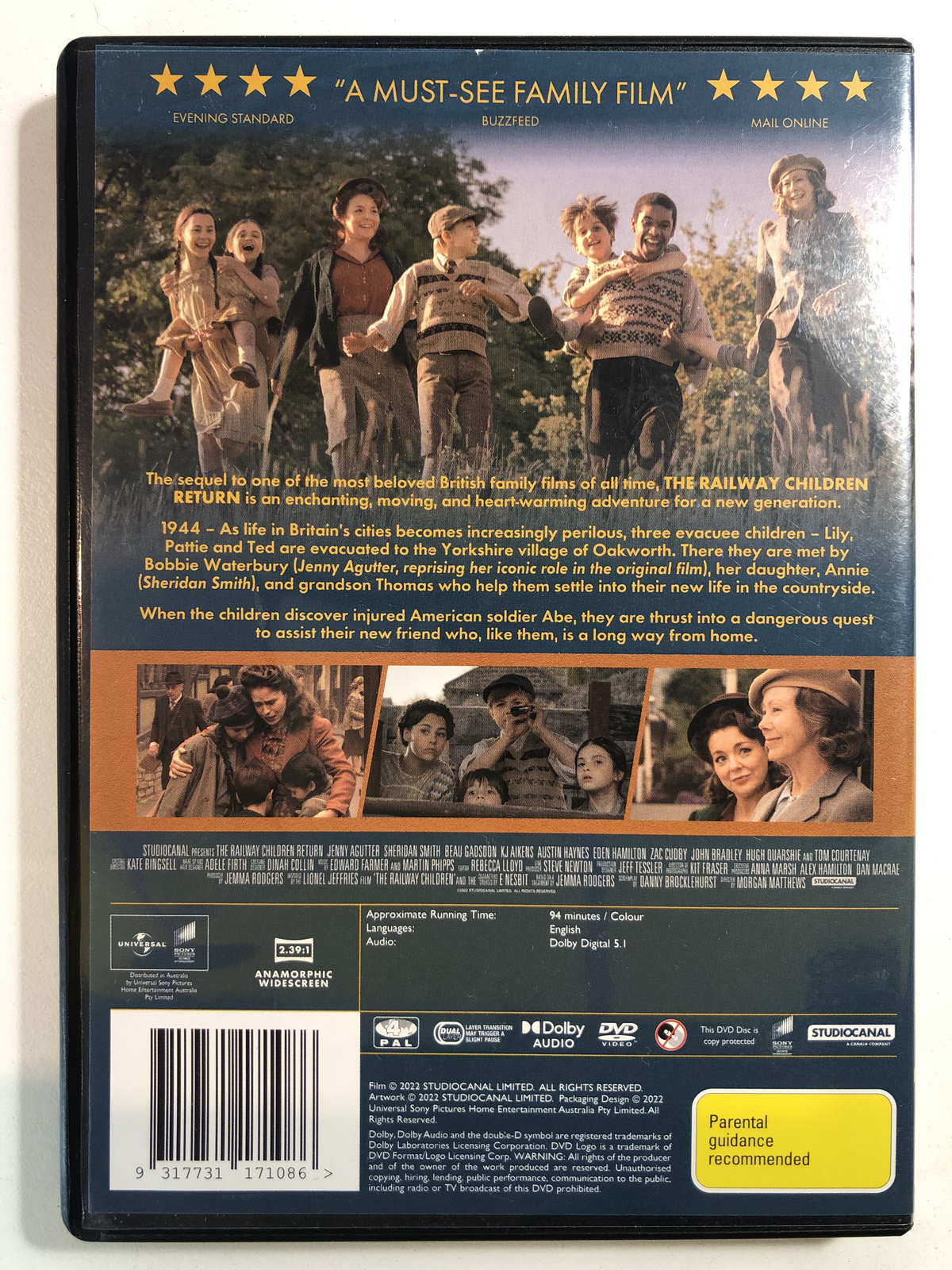 The Railway Children Return(DVD 2022) Region 4 Adventure, Family, War ...