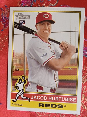 Jacob Hurtubise 2025 Topps Heritage Baseball RC Rookie CinCinatti Reds ...
