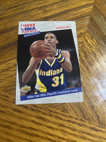 1993-94 Upper Deck #195 Reggie Miller Indiana Pacers - Playoffs Highlights HOF | eBay