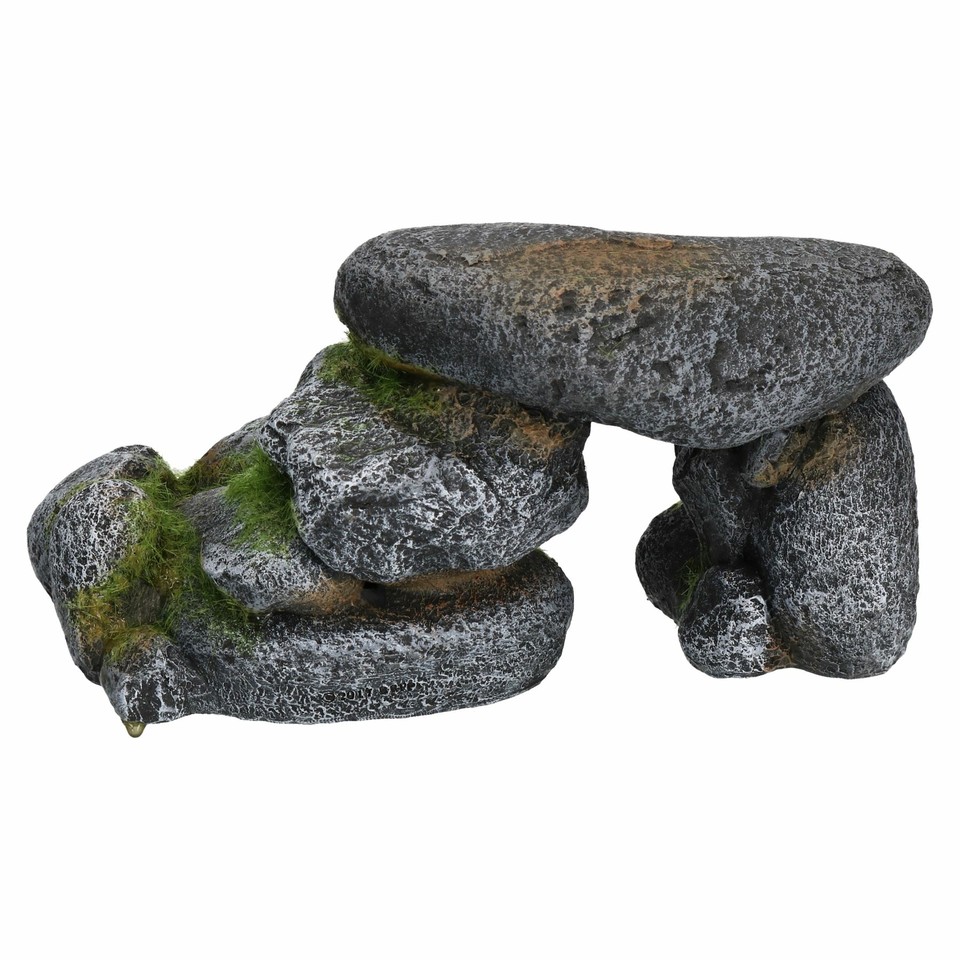 Aquatic Aquarium Decor Moss Rock Arch Fish Tank Ornament Large ...
