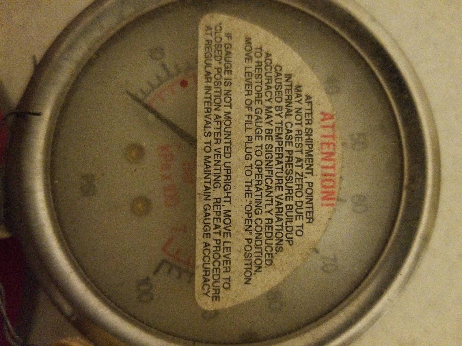 Red Valve Series 40 Pressure Sensor 2 Inch Inline 50 psi Gauge | eBay