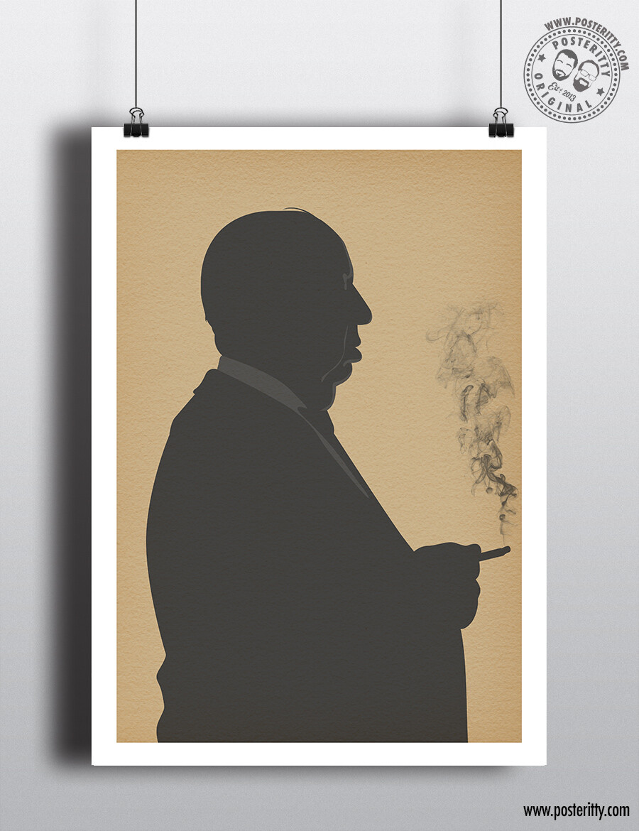 Silhueta De Alfred Hitchcock Alfred Hitchcock Classic Silhouette With