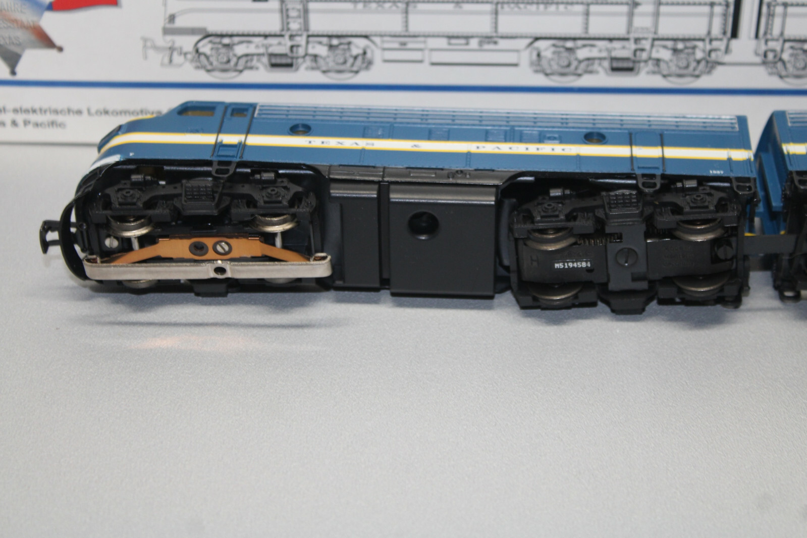 Märklin 3481 Delta Digital Diesel Locomotive F7 Texas & Pacific Gauge ...