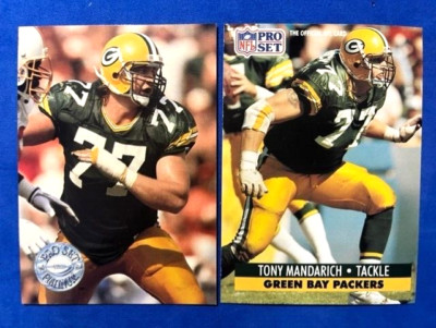 NFL - Tony Mandarich 1991 Pro Set Platinum & 1991 Pro Set Football ...