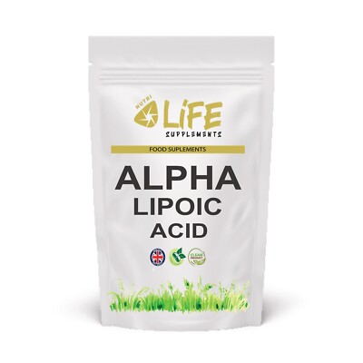 Alpha Lipoic Acid 500mg Capsules 99% ALA Natural UK Clean Supplements ...