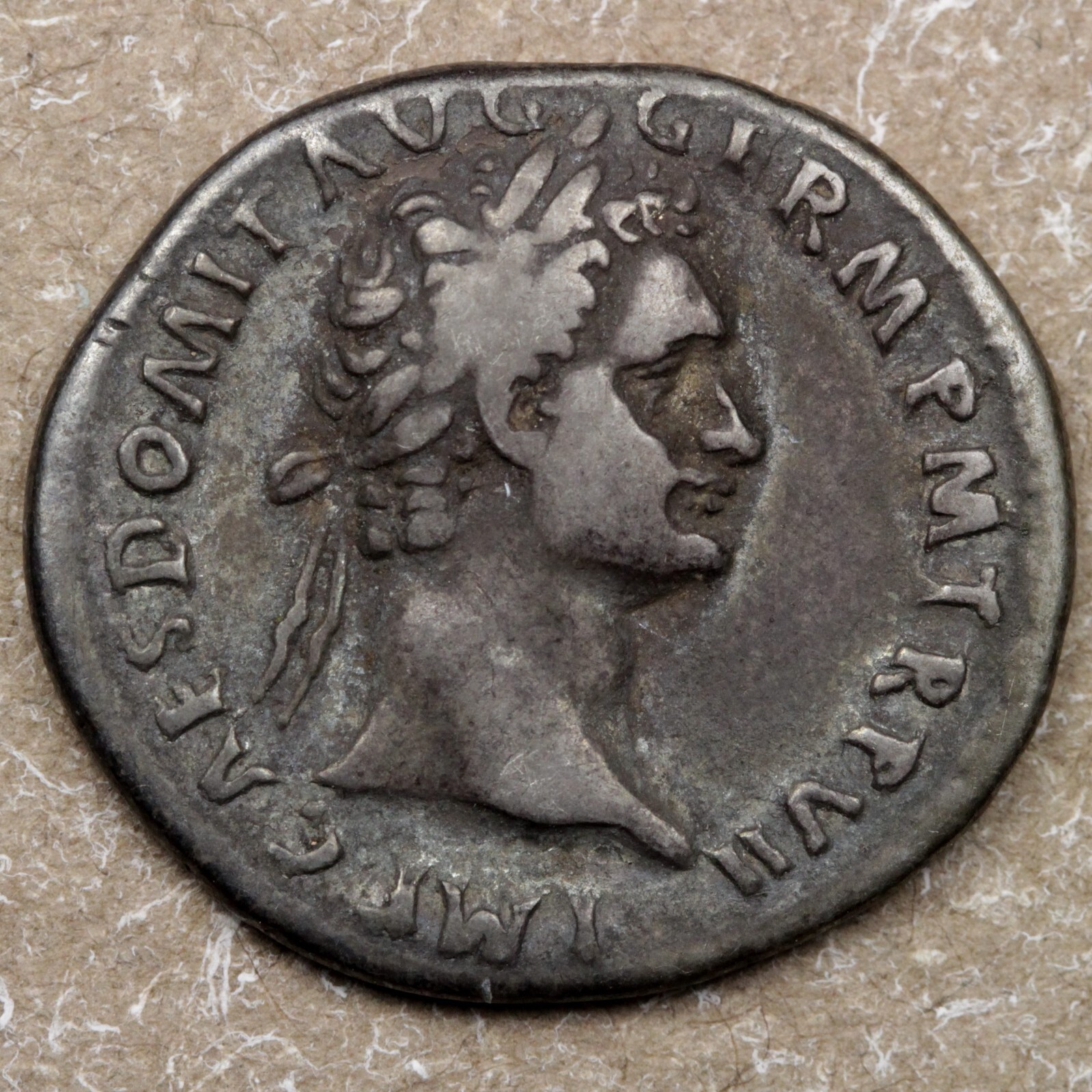 Domitian Denarius Ancient Roman Empire Silver Coin + Certificate of ...