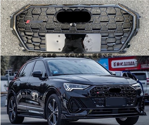For 2020-2021 Audi Q3 RSQ3 Front Bumper Grill Black Honeycomb Mesh ...