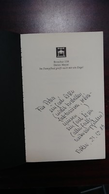 (Signed) Im Dampfbad greift nach mir ein Engel by Detlev Meyer | eBay