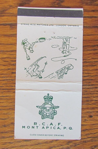 ROYAL CANADIAN AIR FORCE MATCHBOOK COVER: MONT APICA, QUEBEC 1960s ...