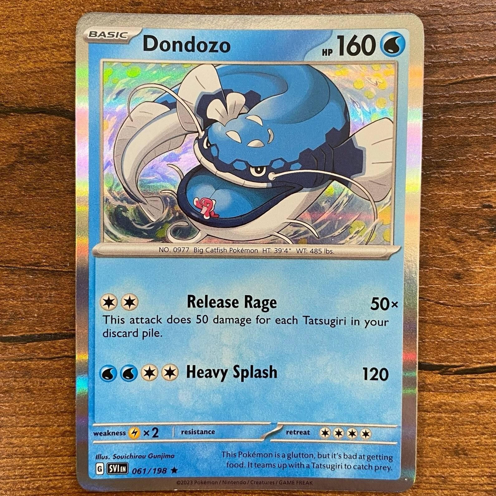 Dondozo Pokemon Card 061/198 HOLO RARE NM Near Mint Scarlet & Violet ...