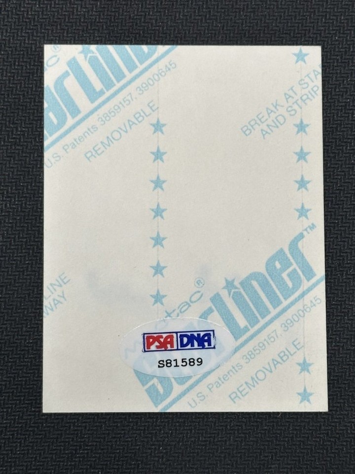 Hank Aaron 1983 Starliner Baseball Sticker On Card Auto Atlanta Braves ...