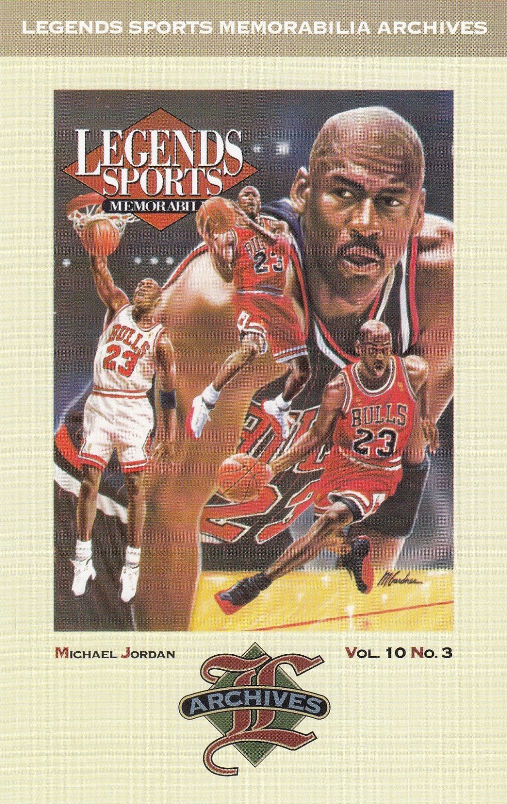 MICHAEL JORDAN LEGENDS SPORTS MAGAZINE MEMORABILIA BULLS/WIZARDS ...