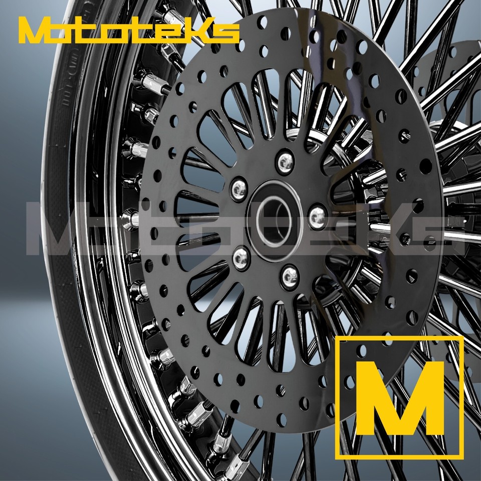 26" 26X3.5 FAT SPOKE WHEEL 52 STAINLESS FOR HARLEY TOURING BAGGER FRONT ...