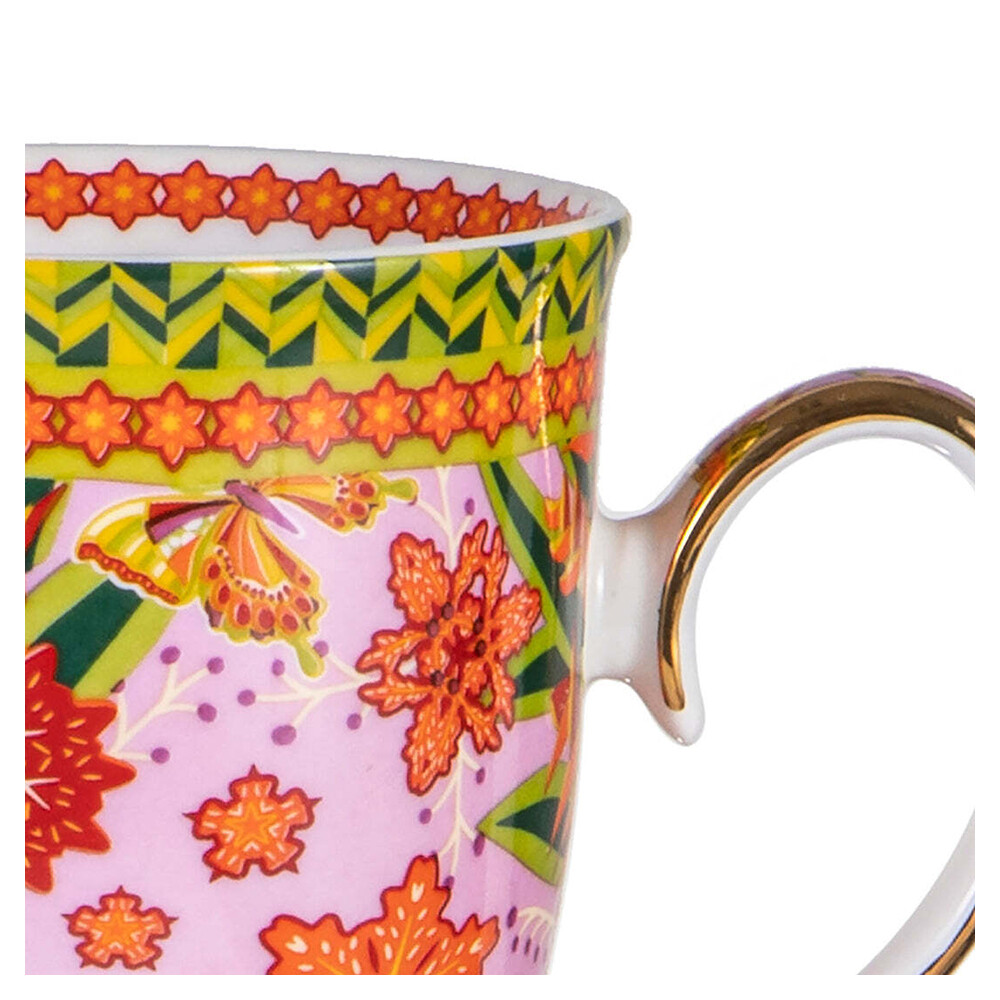 Ashdene 300ml Butterfly Heliconia Flower Tea Cup/Coffee Mug Hot ...