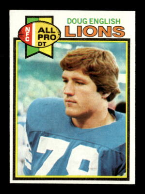 1979 Topps #344 Doug English Detroit Lions Rookie RC EX Football Card ...