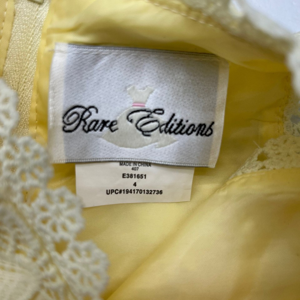 Rare Editions Yellow Daisy’s Dress Girls Size 4T | eBay