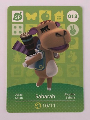 Carte Amiibo - Animal Crossing - Sarah / Saharah - #013 - Neuf - EUR | eBay