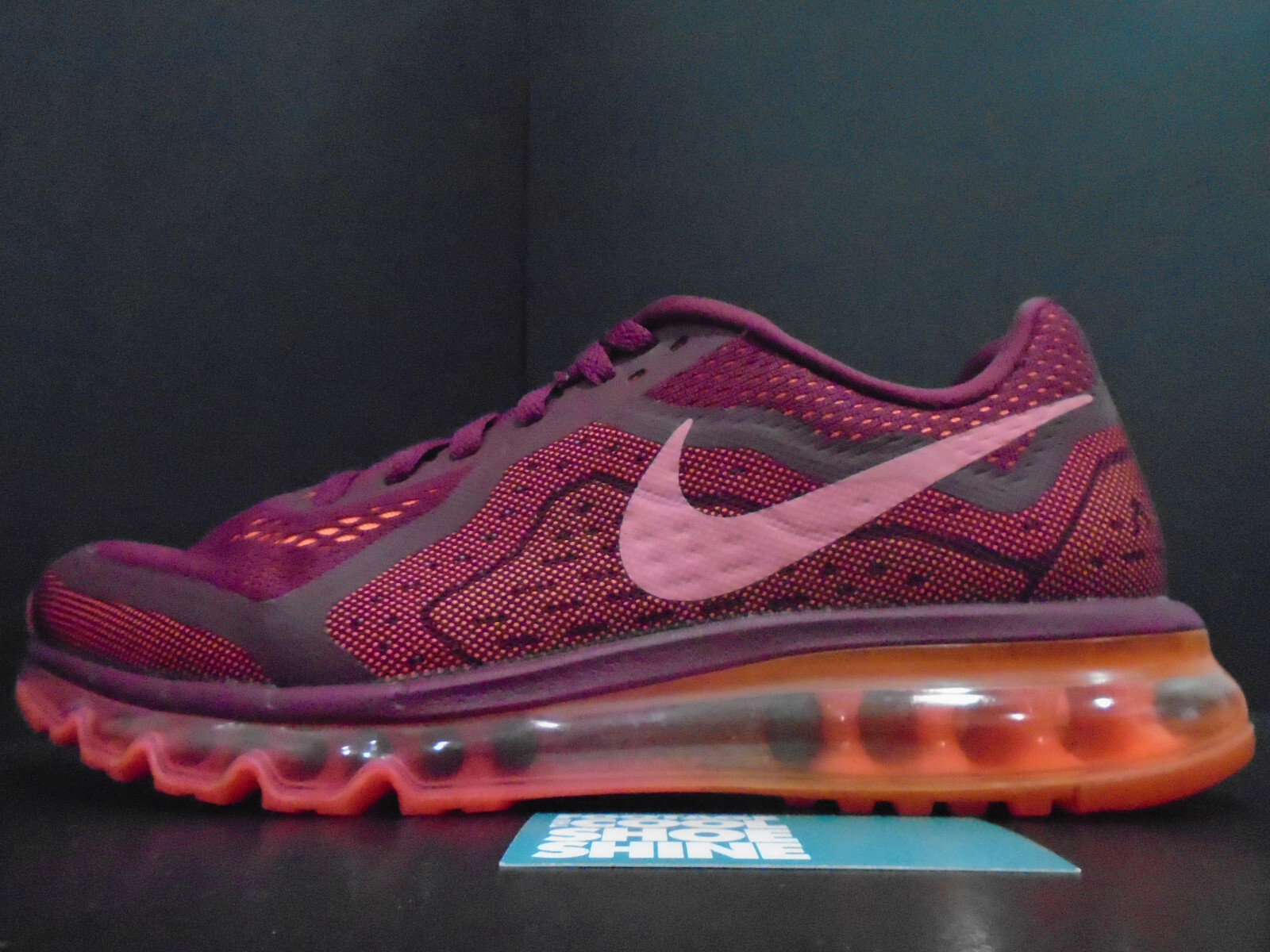 NIKE AIR MAX 2014 RUNNING GARNET BURGUNDY PUNCH PINK MANGO INFRARED 90 ...
