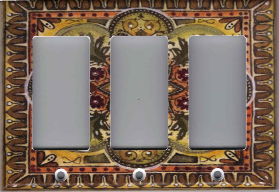 TUSCAN ITALIAN TILE IMAGE KITCHEN HOME DECOR LIGHT SWITCH PLATES AND ...