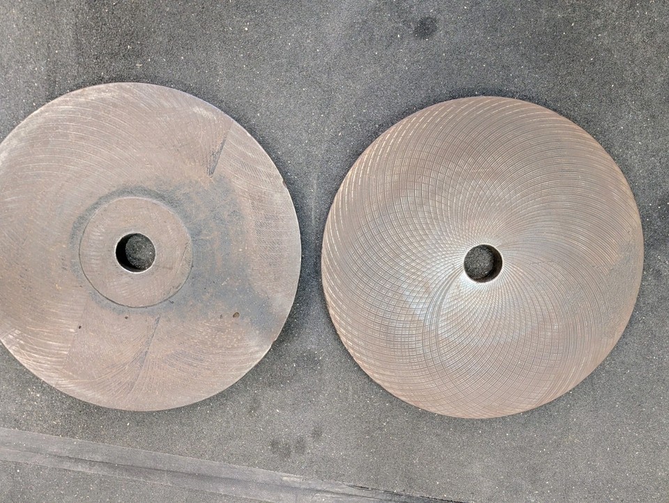 Vintage York Olympic 45 lb Milled Era Weight Plates Original Finish | eBay