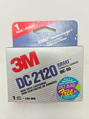 3M DC 2120 Mini Data Cartridge Back Up Tape 120 MB - NEW - | eBay