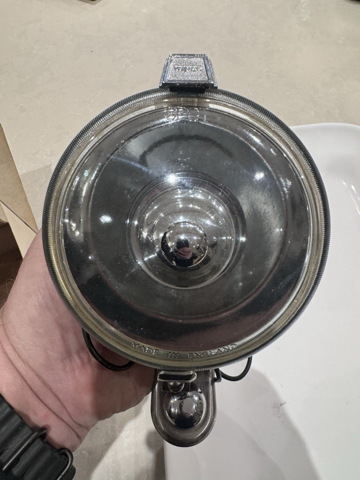 Vintage WIPAC SPOT LAMP (Grey & Chrome finish) Stud Mounting Only Part ...